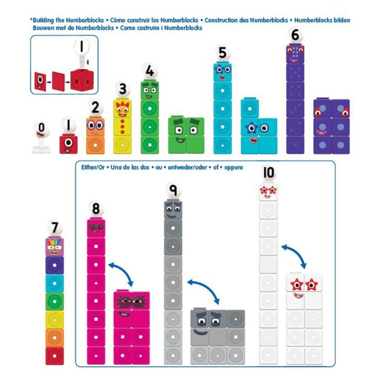 MathLink® Cubes Numberblocks 1-10 Activity Set - STEM - toys