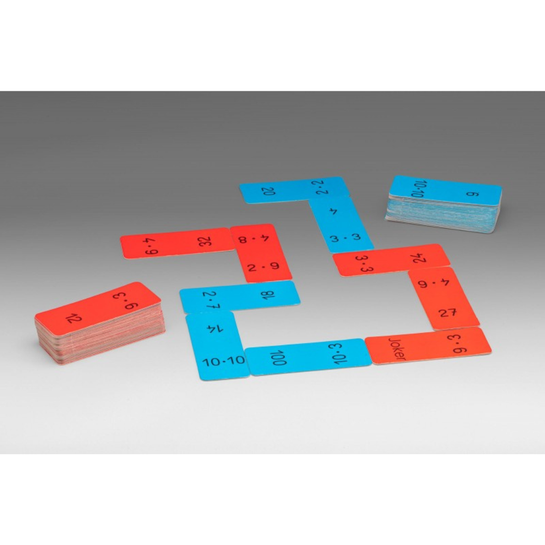 Domino Game Multiplication in the 100 number range- STEM - toys